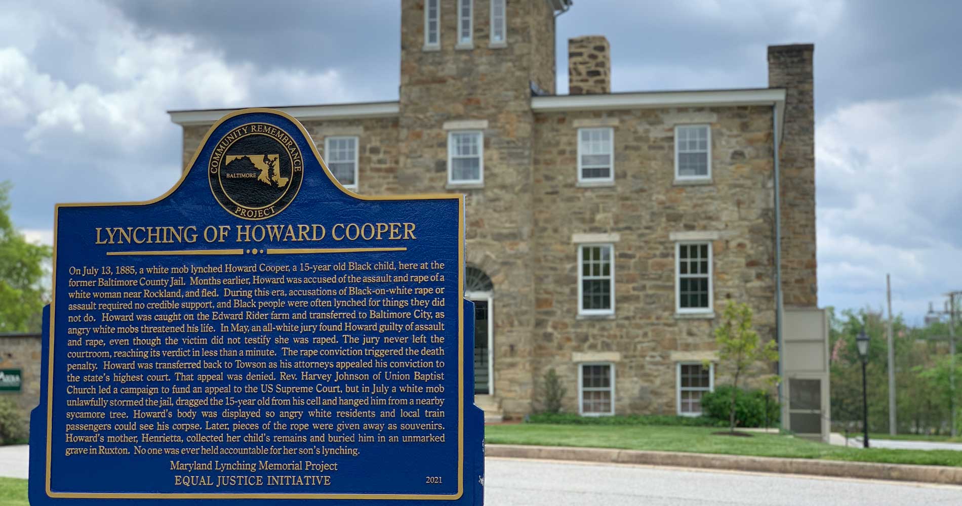 Baltimore Dedicates Historical Marker Remembering Lynching of Howard Cooper